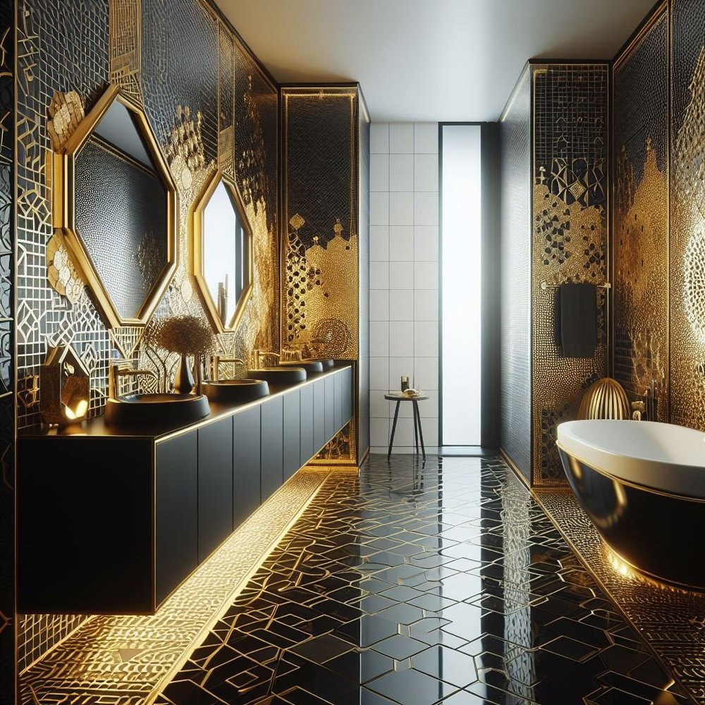 15 Luxurious Black and Gold Bathroom Ideas for Elegance