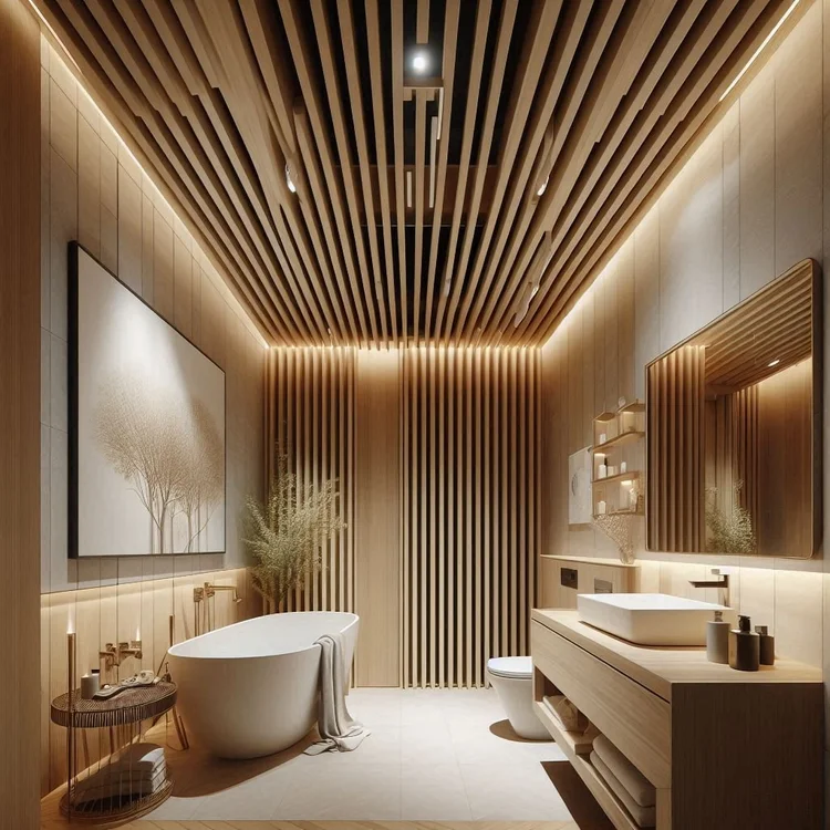 15 Bathroom Ceiling Design Ideas for a Fresh Upgrade