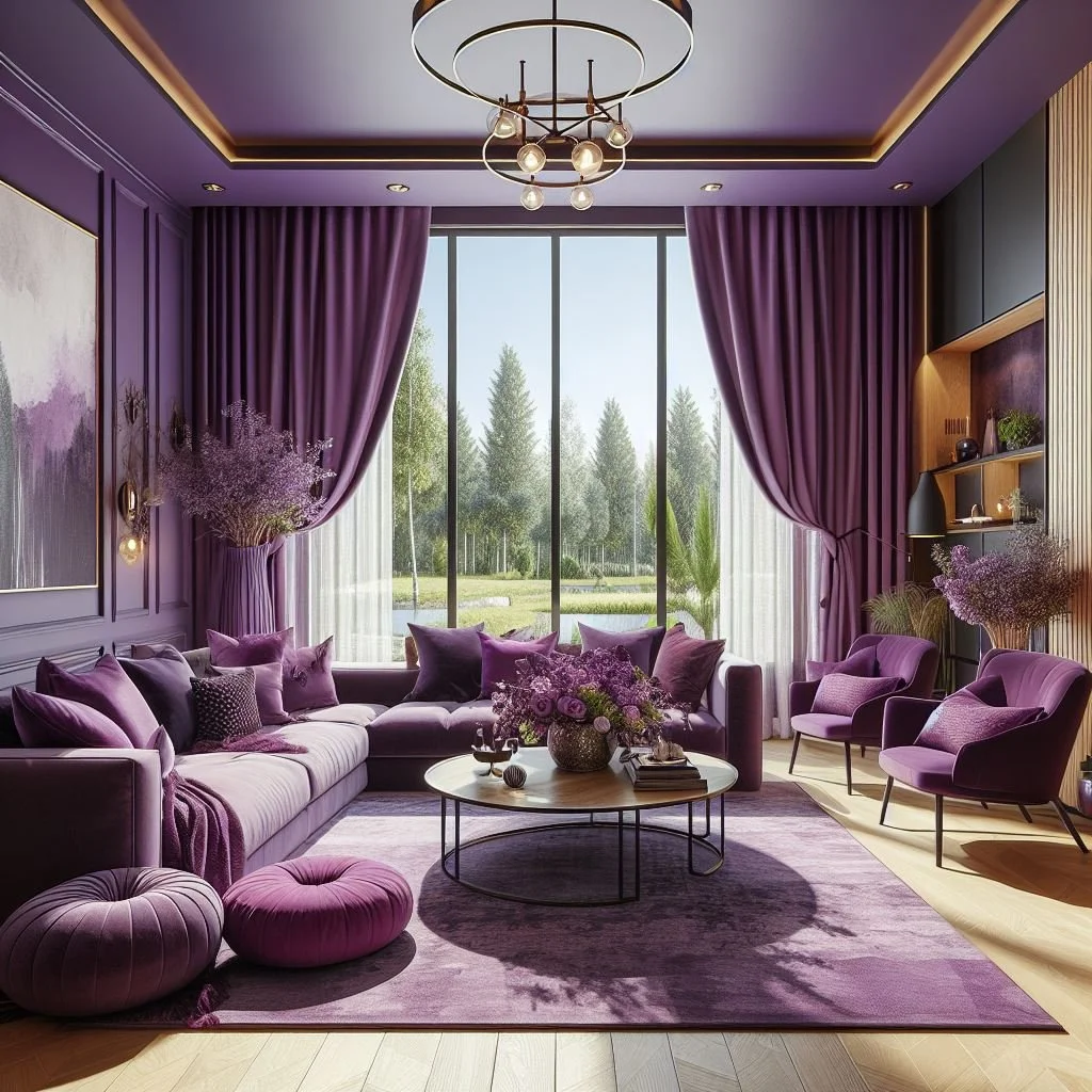 15 Gorgeous Purple Living Room Ideas for Stylish Homes