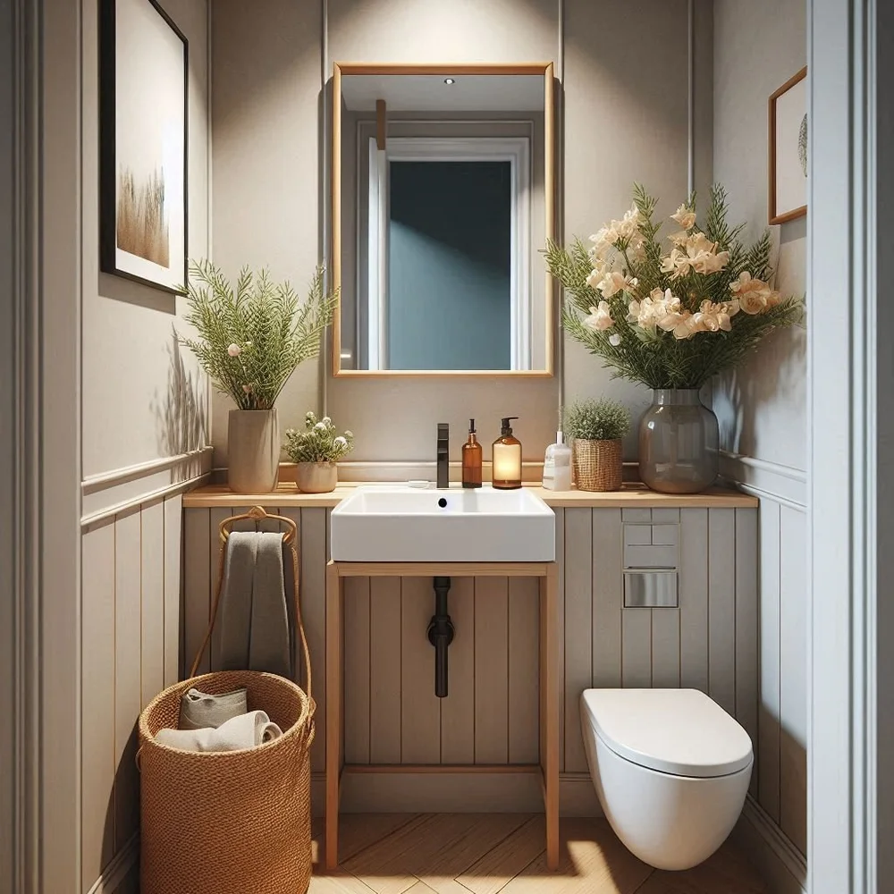 15 Narrow Small Powder Room Ideas for Tight Spaces