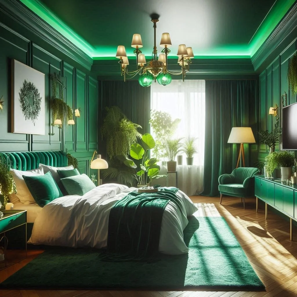 15 Stunning Emerald Green Bedroom Ideas