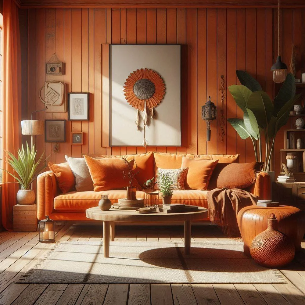 15 Orange Living Room Ideas for a Bold Statement