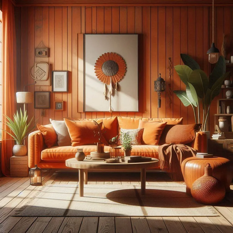 15 Orange Living Room Ideas for a Bold Statement