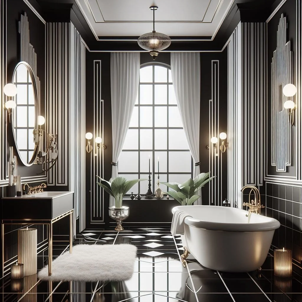 15 Luxurious Art Deco Bathroom Ideas for Elegance