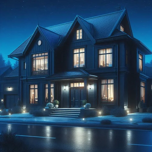 15 Creative Dark Blue House Ideas for Curb Appeal