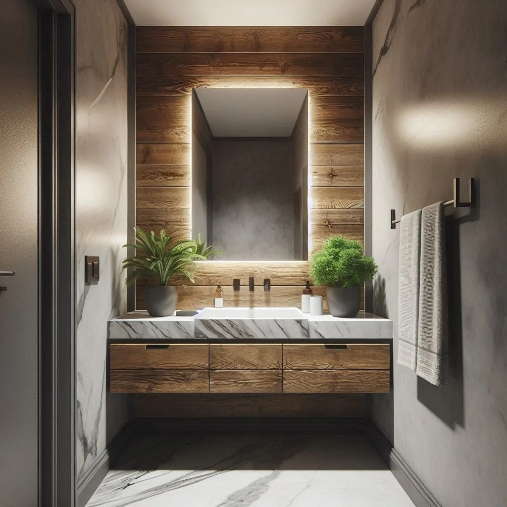 15 Narrow Small Powder Room Ideas for Tight Spaces