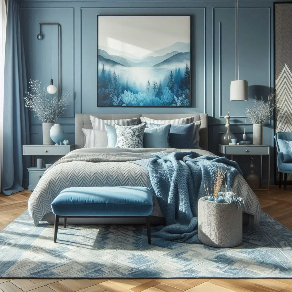 15 Blue and Grey Bedroom Ideas for a Relaxing Space