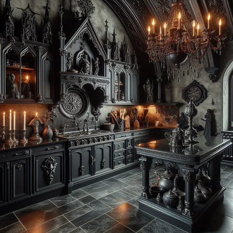 15 Captivating Gothic Kitchen Ideas for Dark Elegance