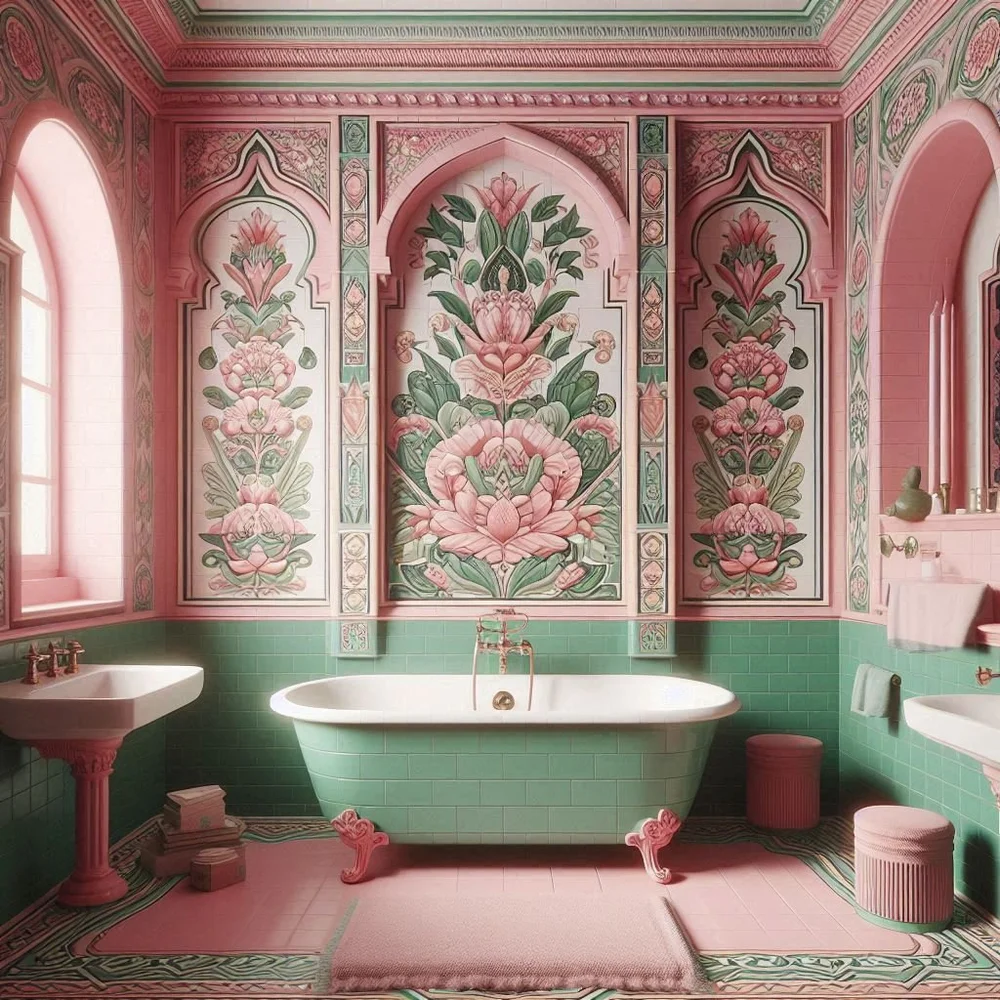 15 Pink and Green Bathroom Styles for a Bold Look
