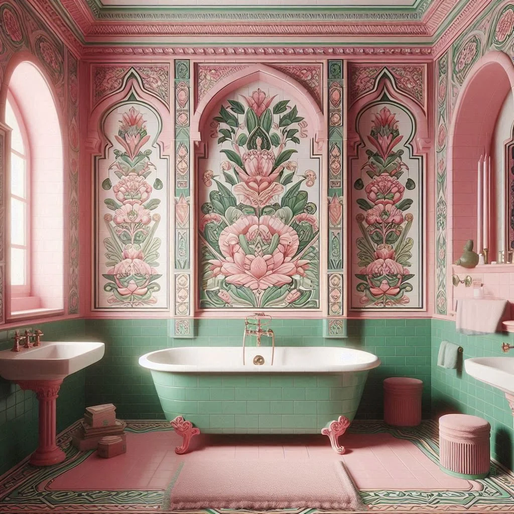 15 Pink and Green Bathroom Styles for a Bold Look
