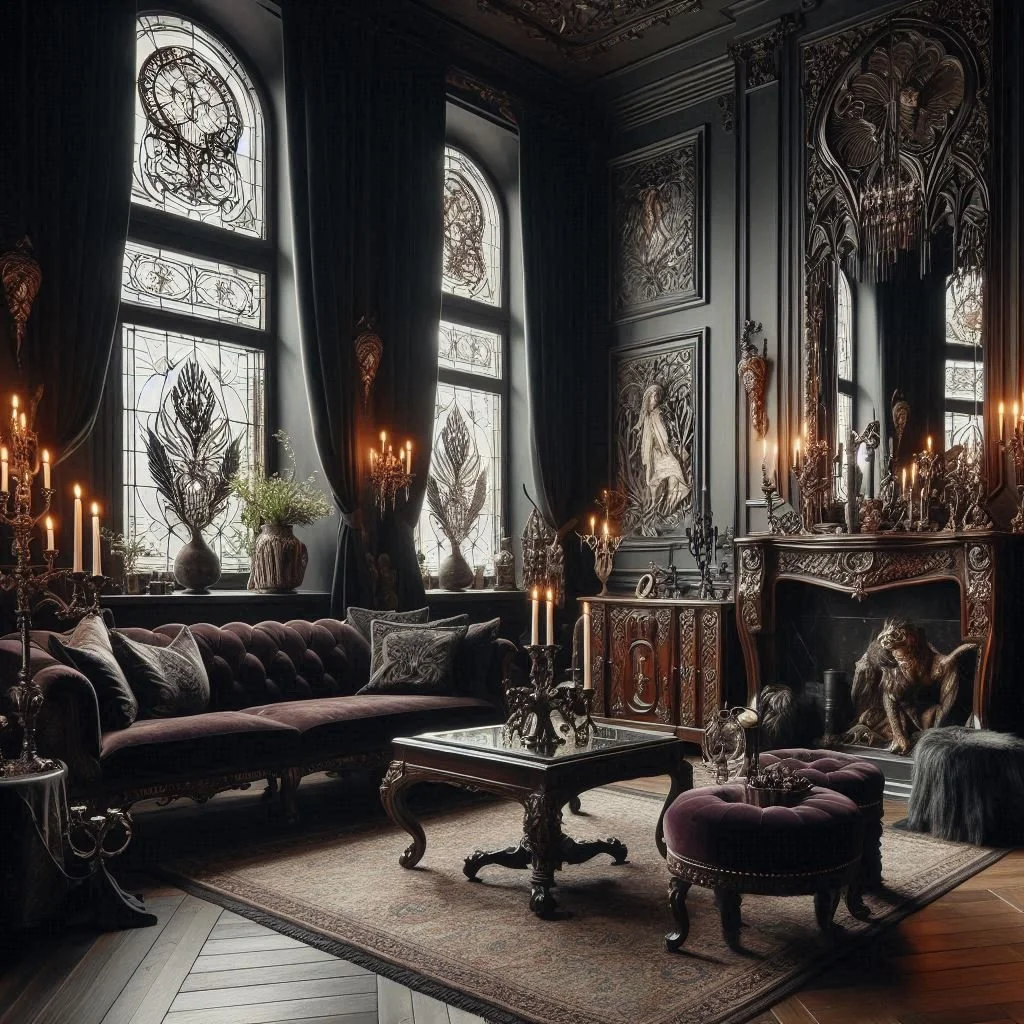15 Darkly Elegant Gothic Living Room Ideas