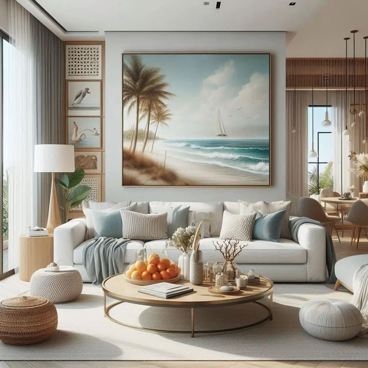 15 Beach Modern Coastal Living Room Ideas