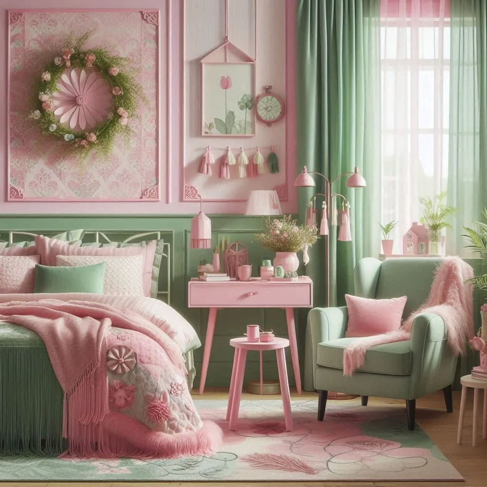 15 Pink and Green Room Ideas for Fresh Style