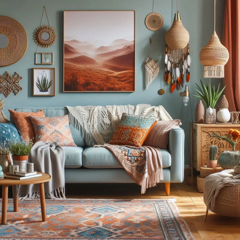 15 Blue and Brown Living Room Ideas for a Warm Look