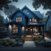 15 Creative Dark Blue House Ideas for Curb Appeal