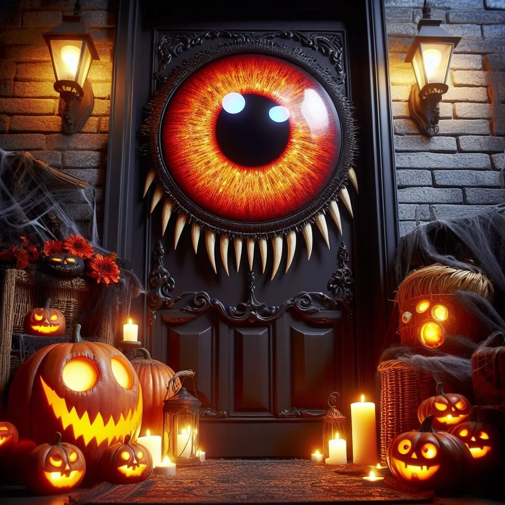 10 Spooky Halloween Door Decorations for a Haunted Welcome
