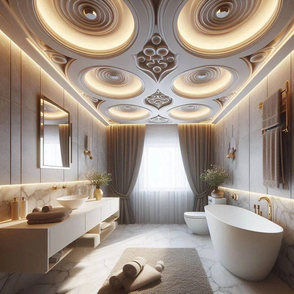 15 Bathroom Ceiling Design Ideas for a Fresh Upgrade