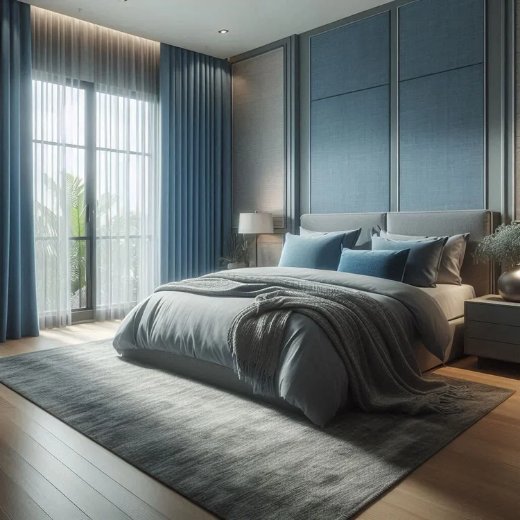 15 Blue and Grey Bedroom Ideas for a Relaxing Space