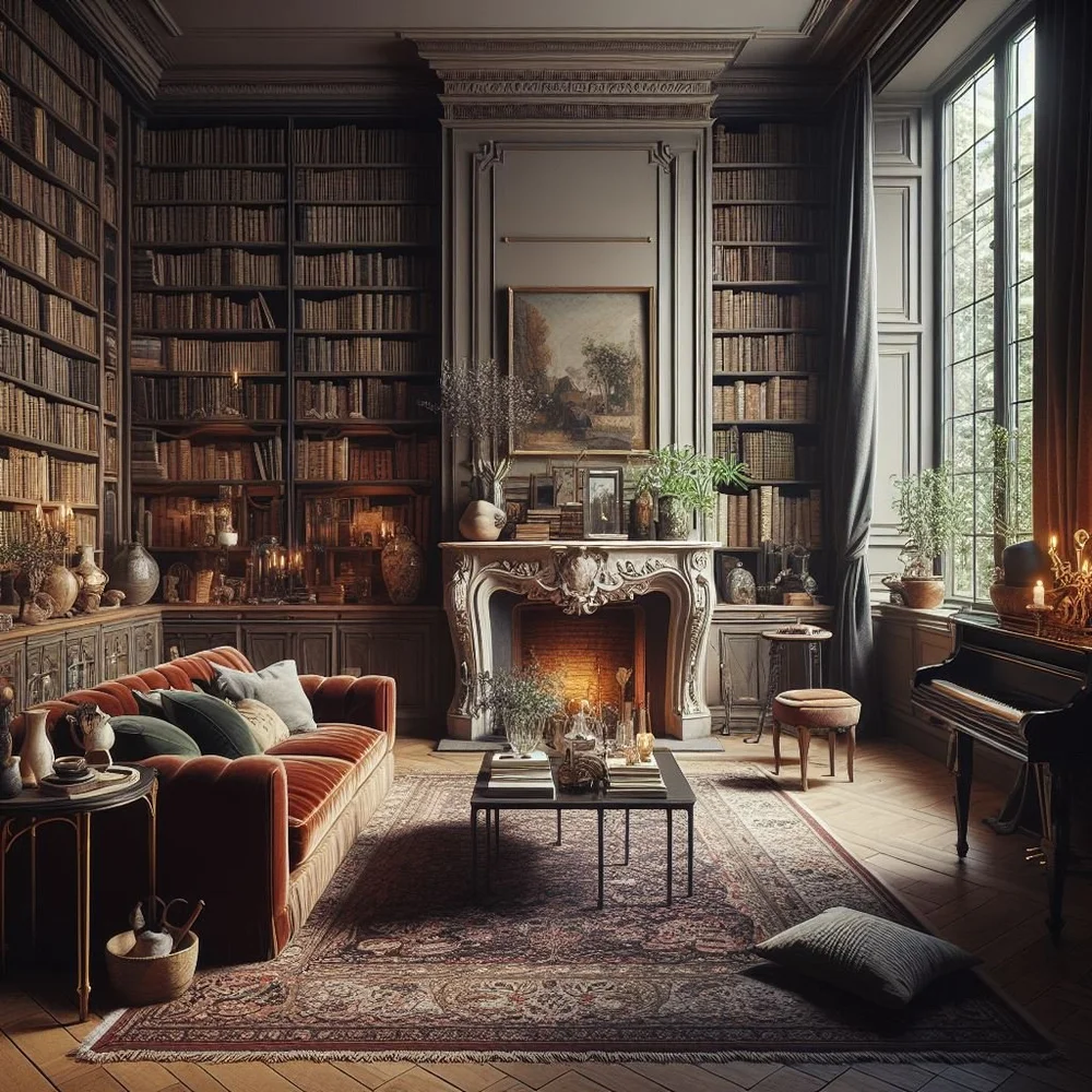10 Dark Academia Living Room Ideas for Literary Elegance