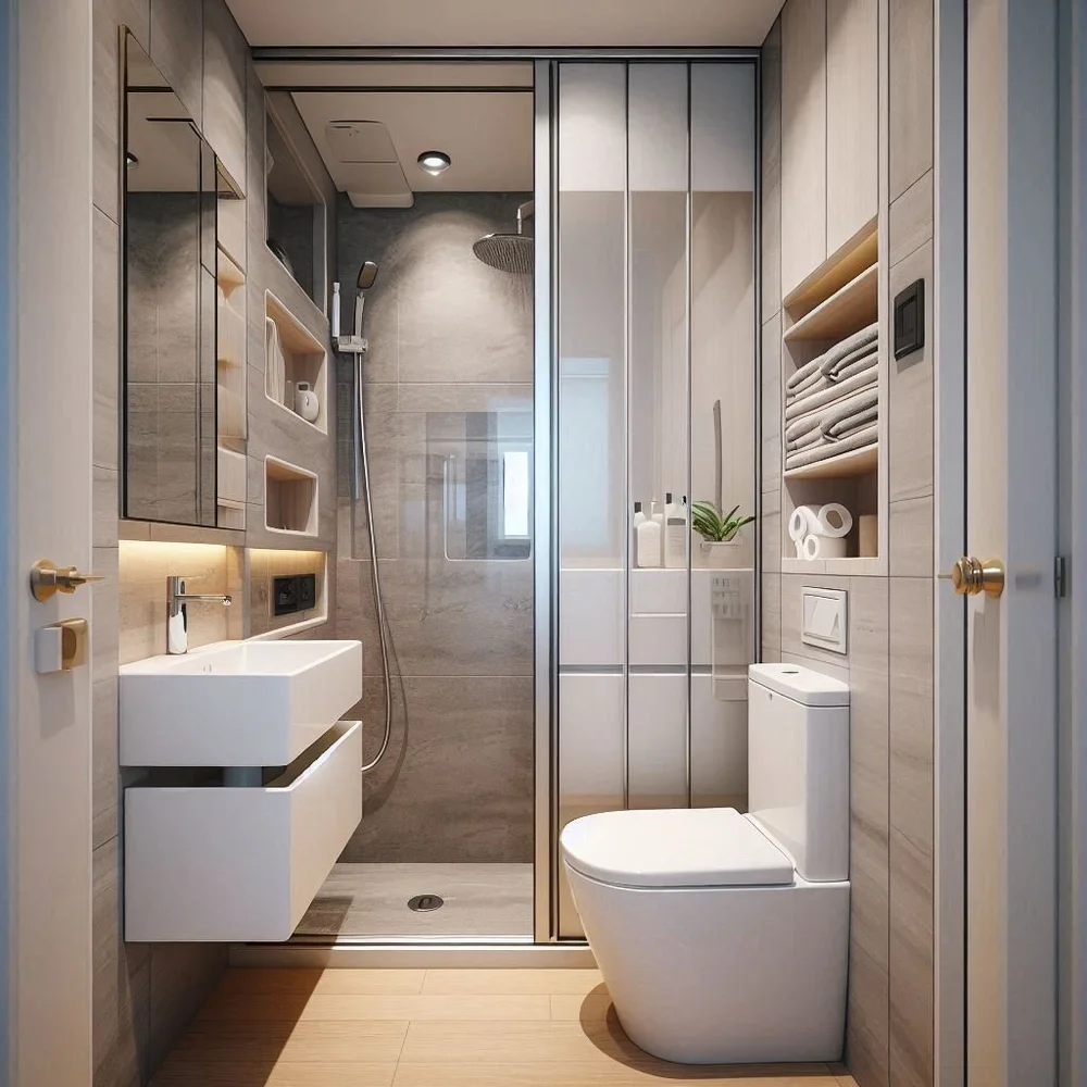 15 Narrow Bathroom Designs to Maximize Space