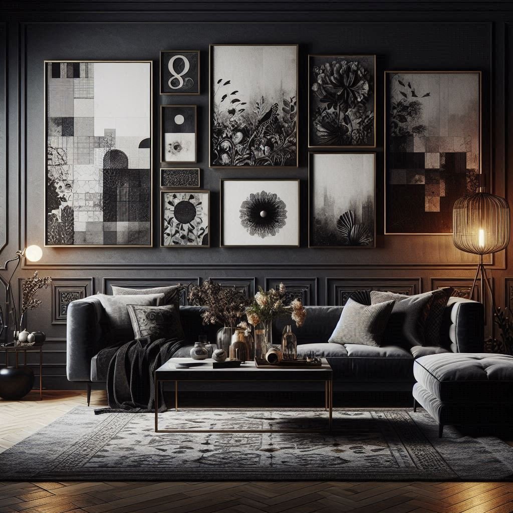 Dark living room ideas store