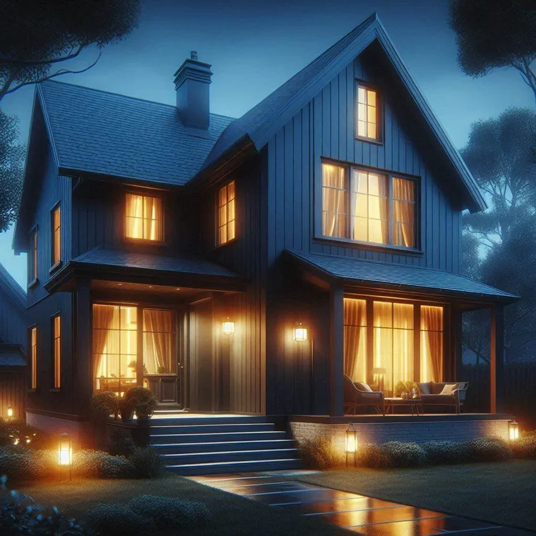 15 Creative Dark Blue House Ideas for Curb Appeal