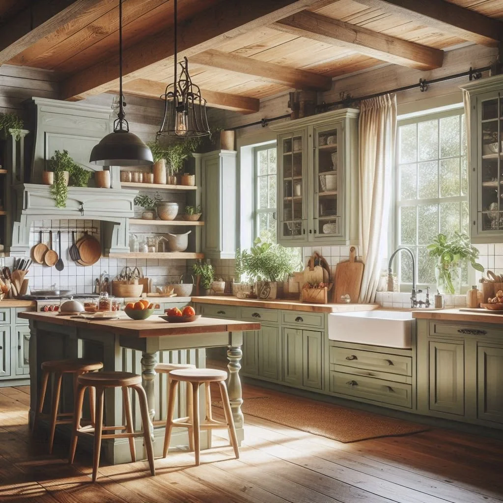 15 Rustic Sage Green Kitchen Cabinets Ideas for a Cozy Feel