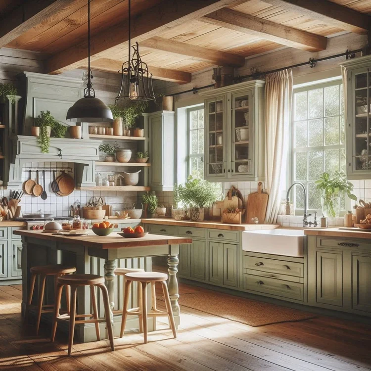 15 Rustic Sage Green Kitchen Cabinets Ideas for a Cozy Feel