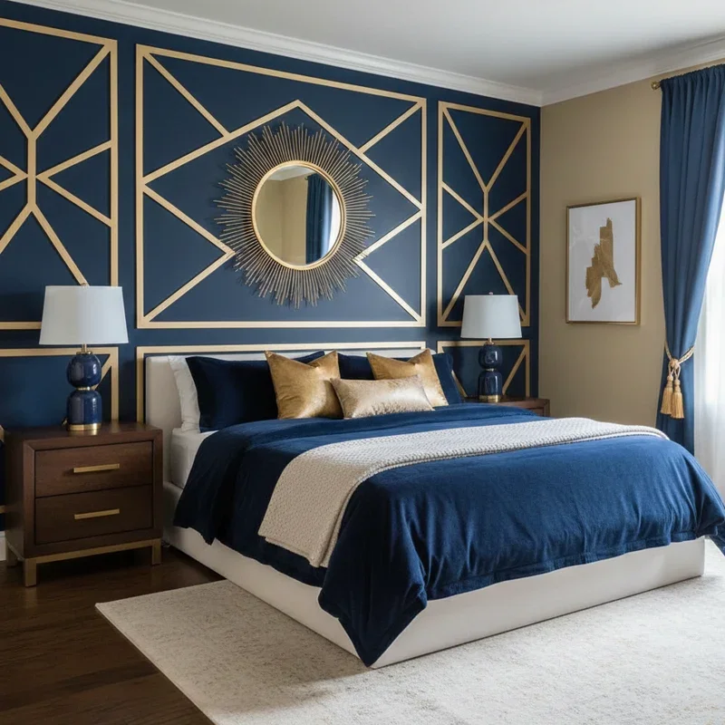 15 Navy Blue and Gold Bedroom Ideas for Sophisticated Homes