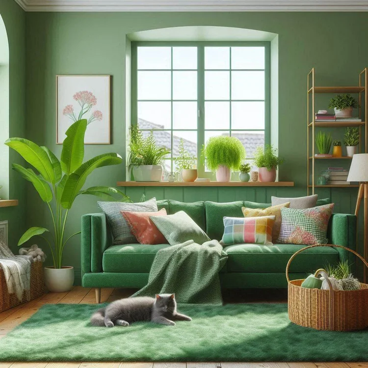 15 Green Living Room Ideas for a Natural Vibe