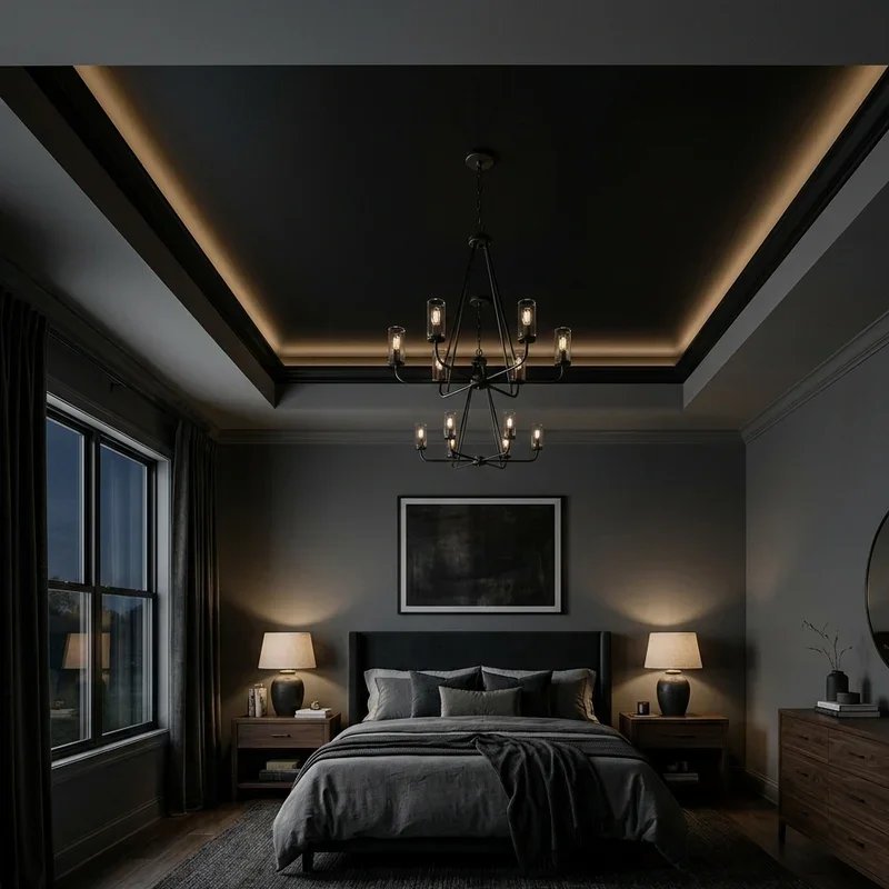 15 Dark Master Bedroom Tray Ceiling Ideas for Elegant Style