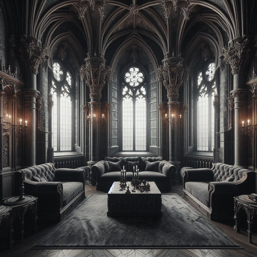15 Darkly Elegant Gothic Living Room Ideas