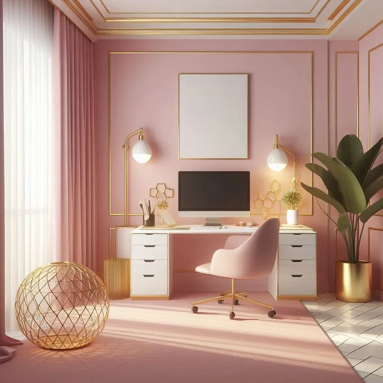 15 Pink Office Ideas for a Stylish Workspace Makeover