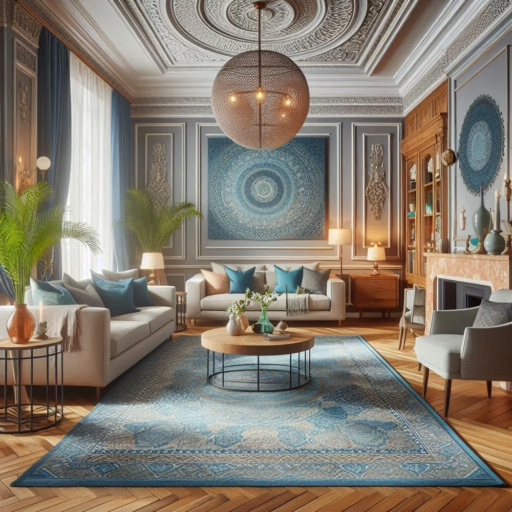 15 Blue and Brown Living Room Ideas for a Warm Look