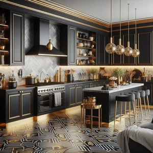 15 Luxurious Black and Gold Kitchen Ideas for Elegance