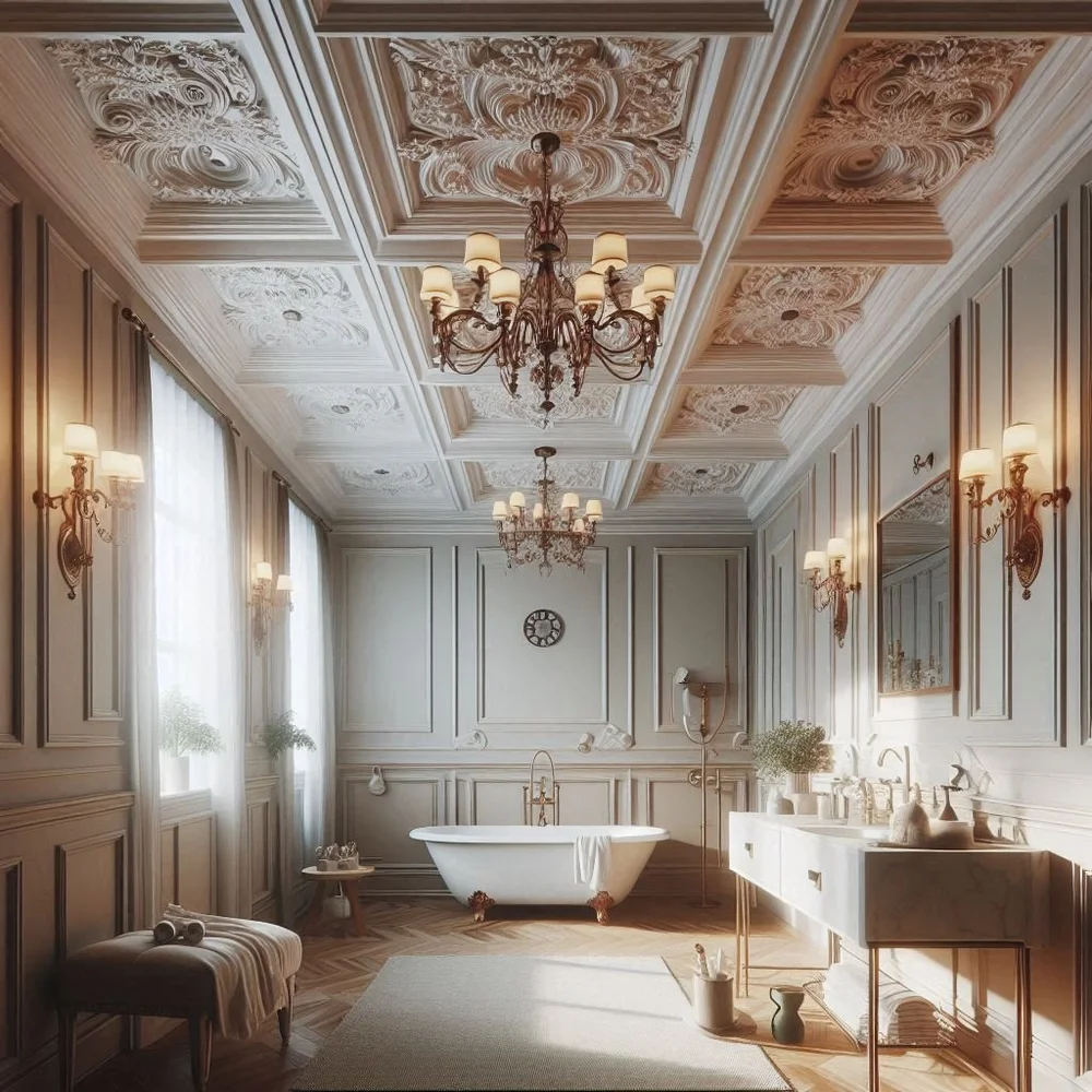 15 Bathroom Ceiling Design Ideas for a Fresh Upgrade