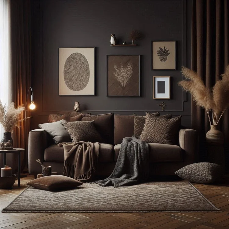 15 Dark Brown Couch Living Room Ideas for Cozy Spaces