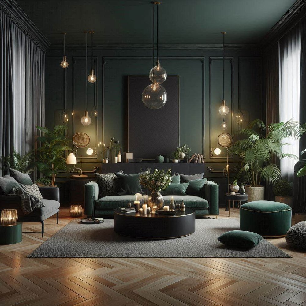 15 Dark Green Living Room Ideas for Cozy Elegance