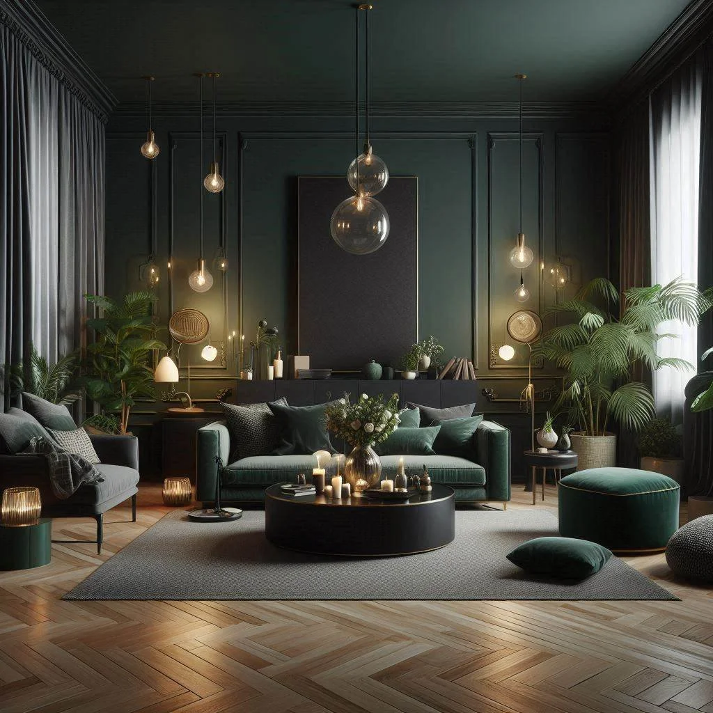 15 Dark Green Living Room Ideas for Cozy Elegance