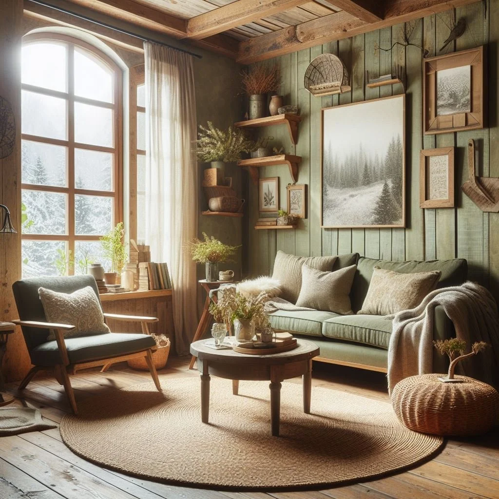 15 Cozy Rustic Sage Green Living Room Ideas