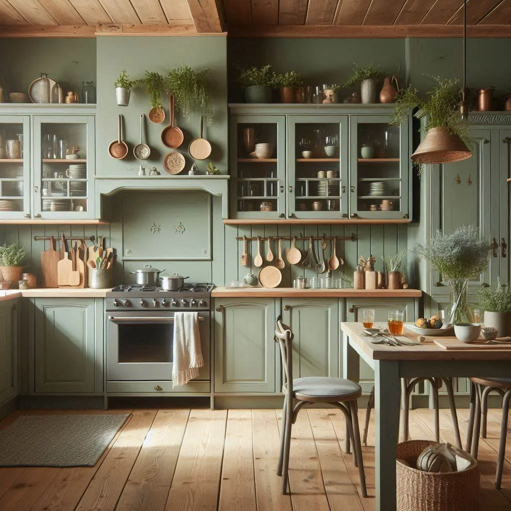 15 Rustic Sage Green Kitchen Cabinets Ideas for a Cozy Feel