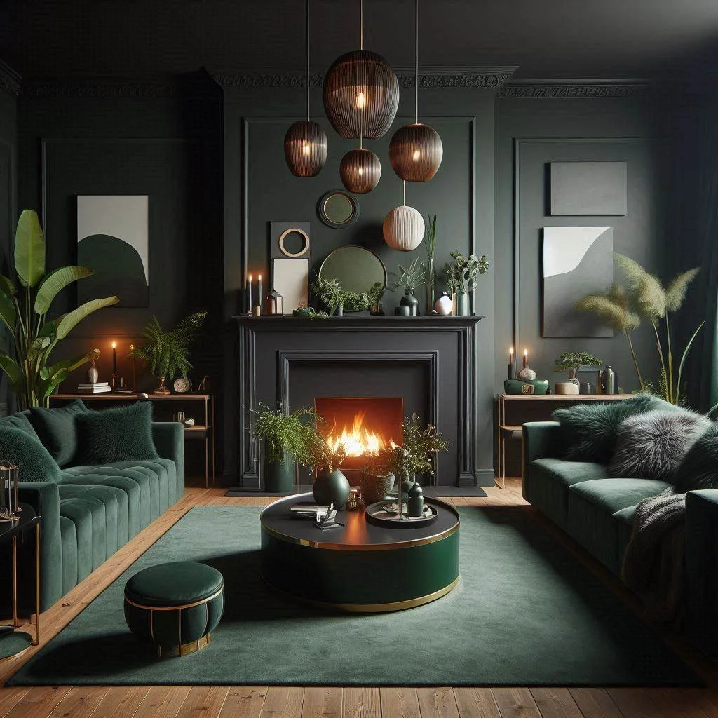 15 Dark Green Living Room Ideas for Cozy Elegance