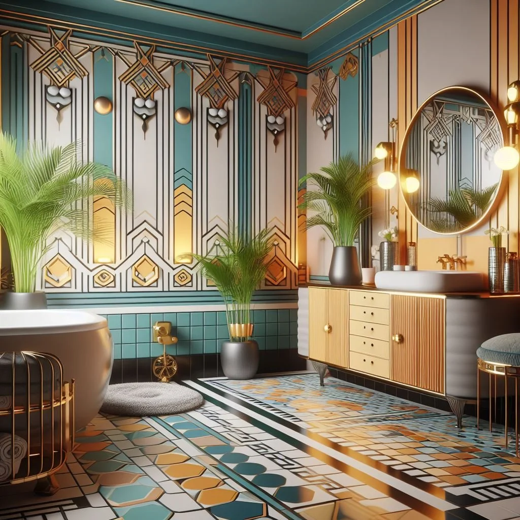 15 Luxurious Art Deco Bathroom Ideas for Elegance
