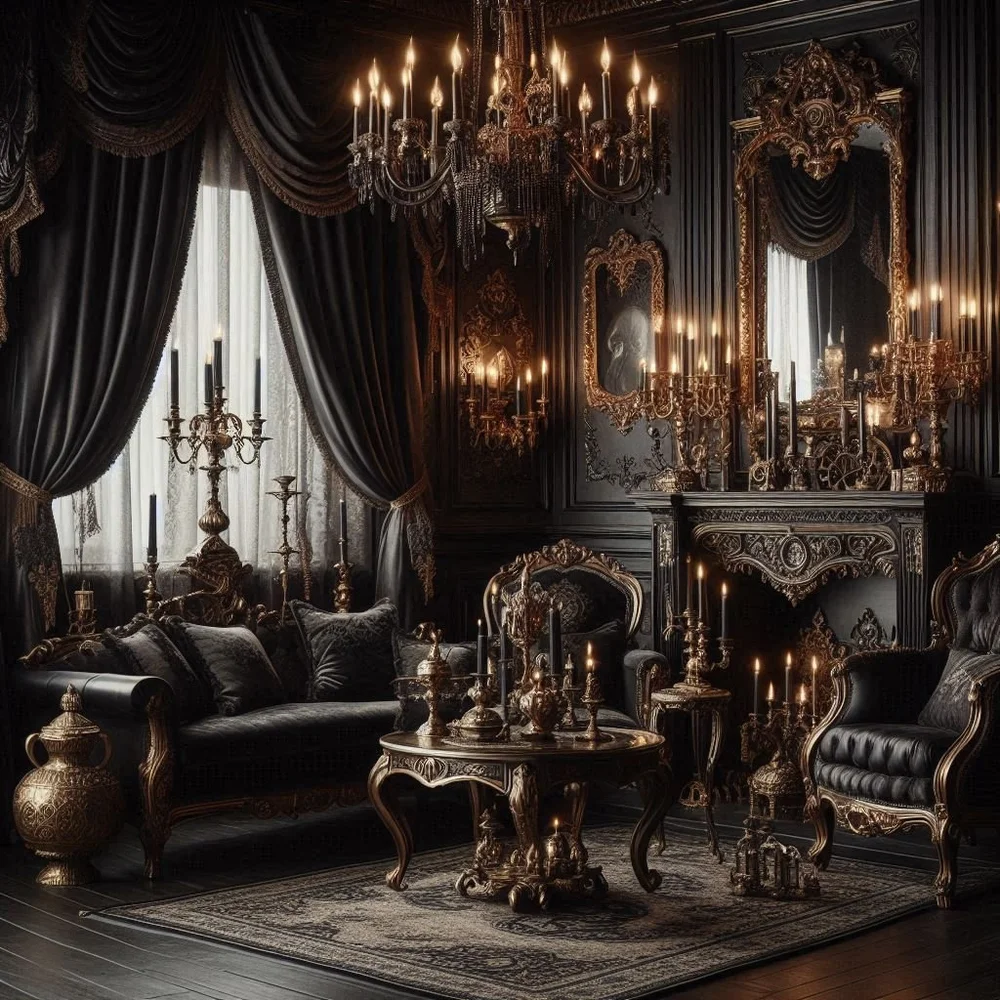 15 Darkly Elegant Gothic Living Room Ideas
