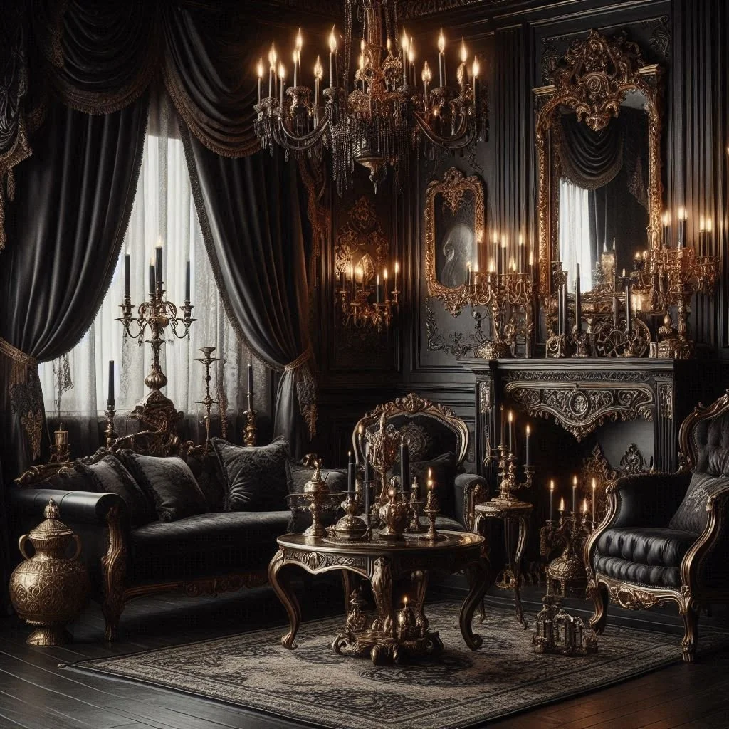 15 Darkly Elegant Gothic Living Room Ideas