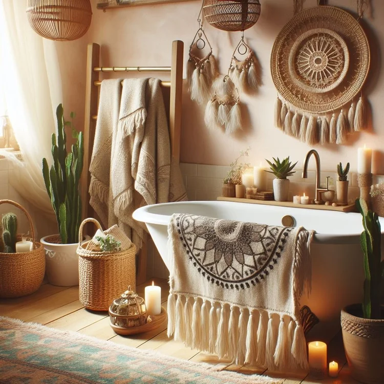 15 Boho Bathroom Decor Ideas for Free-Spirited Style