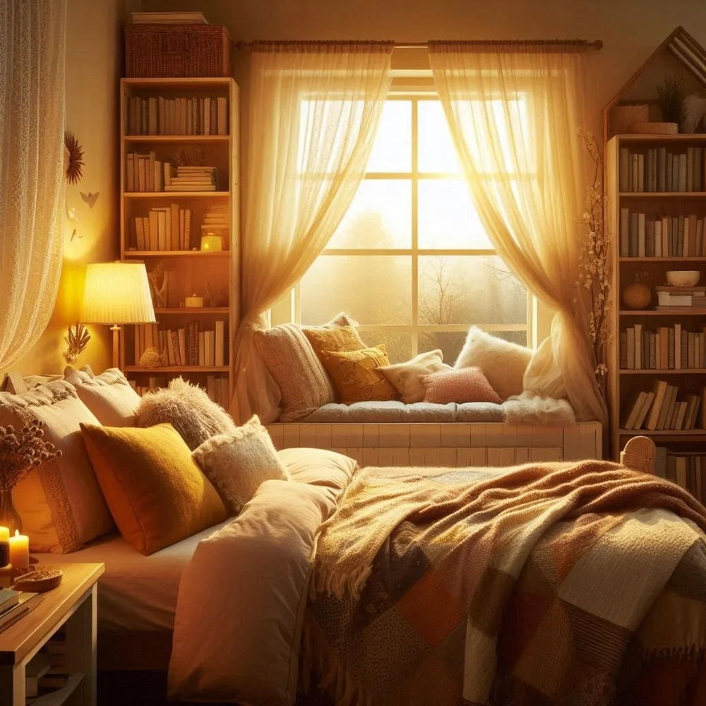 Warm Aesthetic Cozy Bedroom