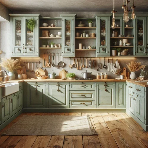 15 Rustic Sage Green Kitchen Cabinets Ideas for a Cozy Feel