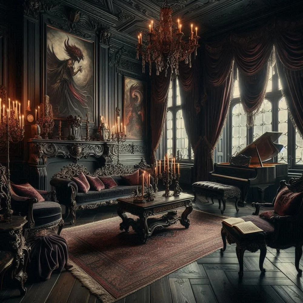 15 Darkly Elegant Gothic Living Room Ideas