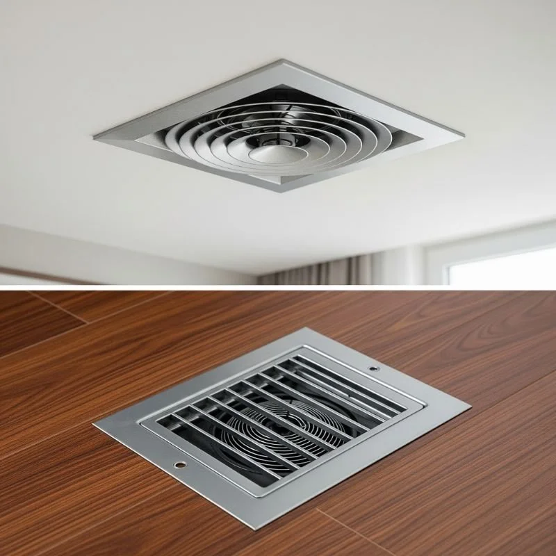 Ceiling Vents vs Floor Vents: Which Looks Better in Modern Homes?